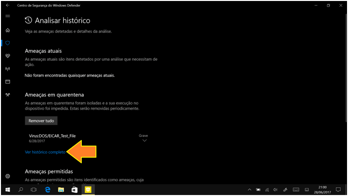 Tutorial – Como aceder à quarentena do Windows Defender no Windows 10 ...